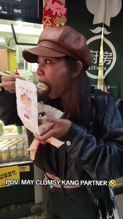 Ganito di ba kayo ka clumsy? 🤣 #friedbun #hongkong #musttry #shorts # ...