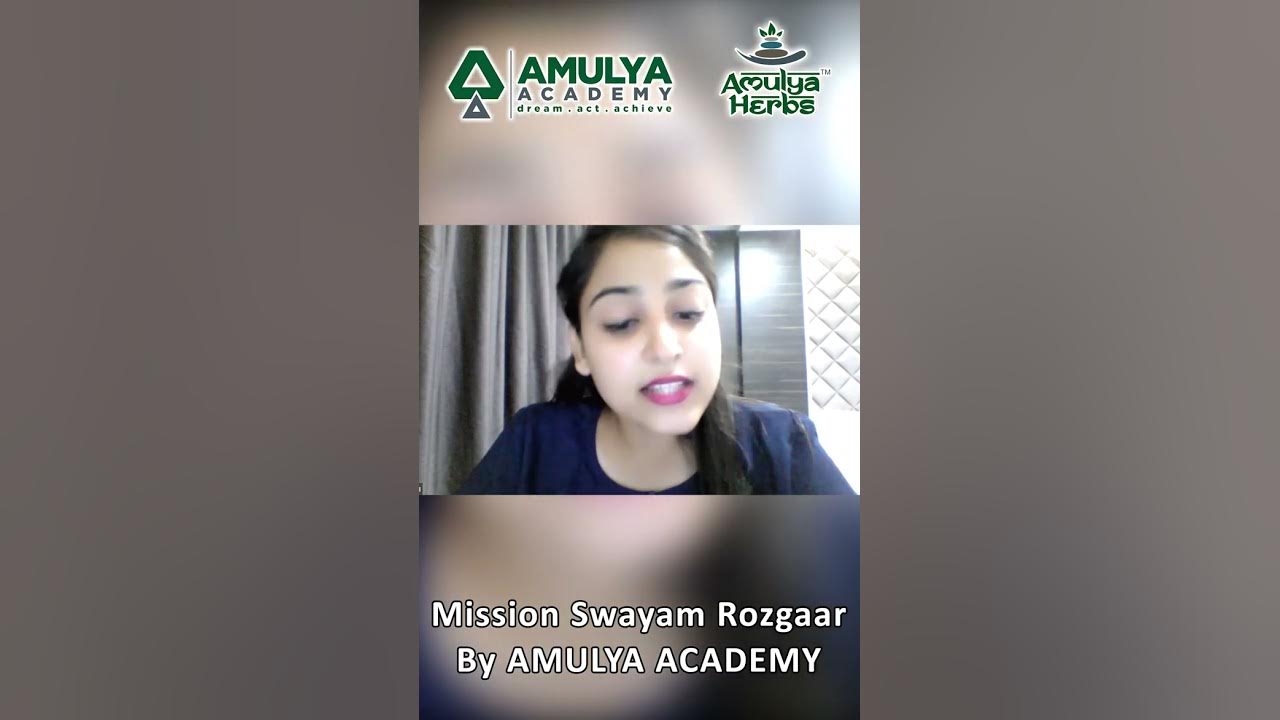 Ms. Himani Singh Swayam Rozgaar Mission By Amulya Academy - YouTube