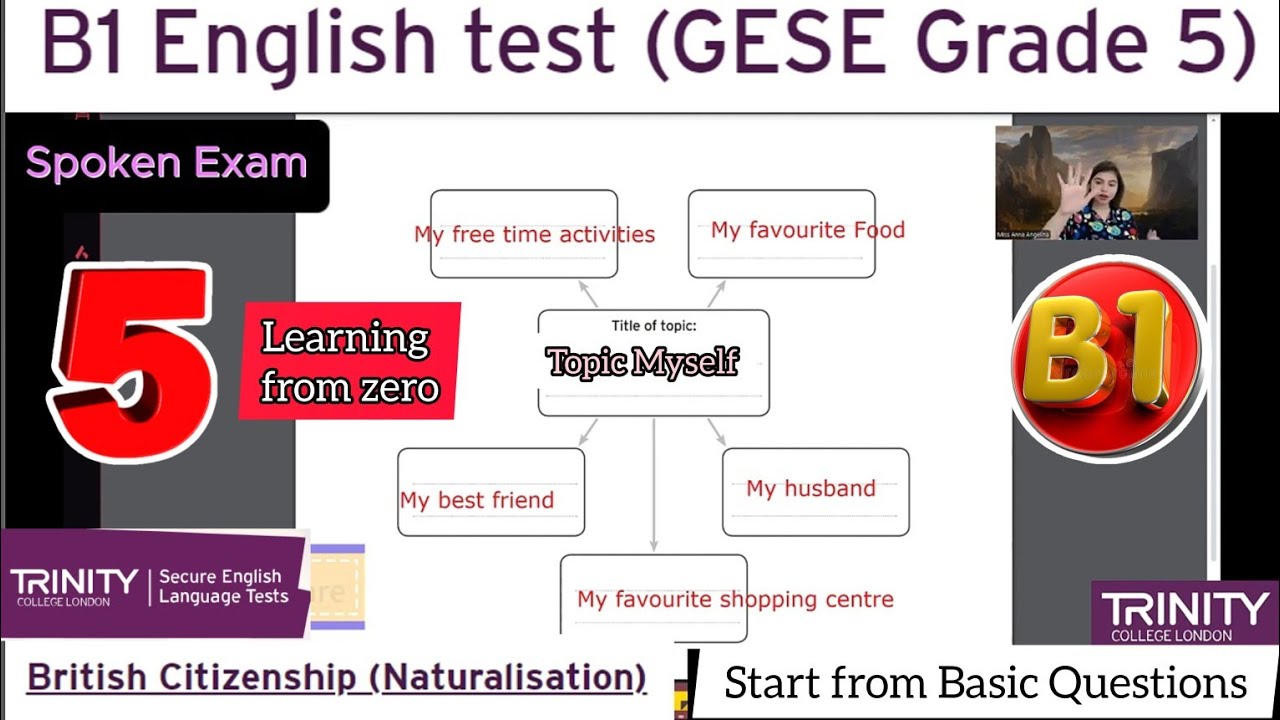 Full Test B1 English test (GESE Grade 5) | SELT British Citizenship ...