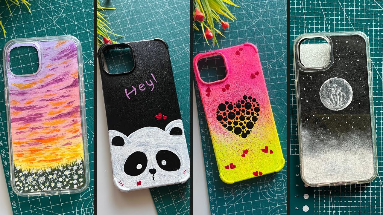 DIY phone case ideas | acrylic painting | reuse mobile cover ...