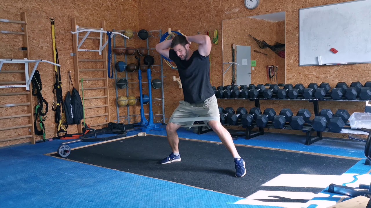 Resistance Band Side Steps - YouTube