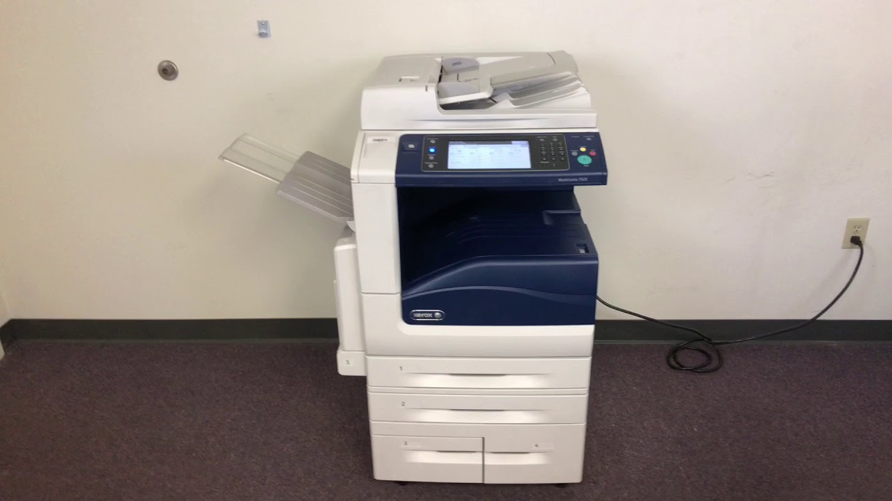 Xerox workcentre 7525 - YouTube
