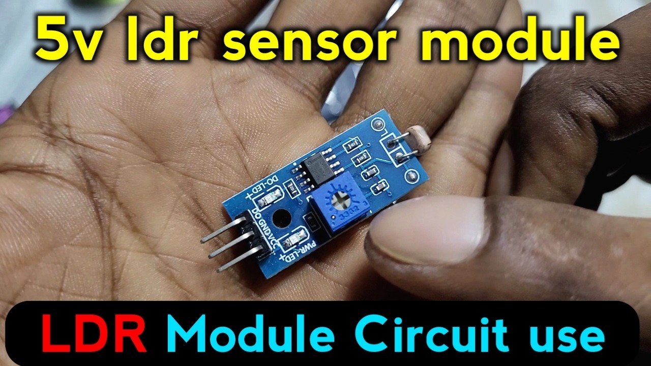 5v LDR sensor Module use Project || 3 pin ldr switch || Electronics ...
