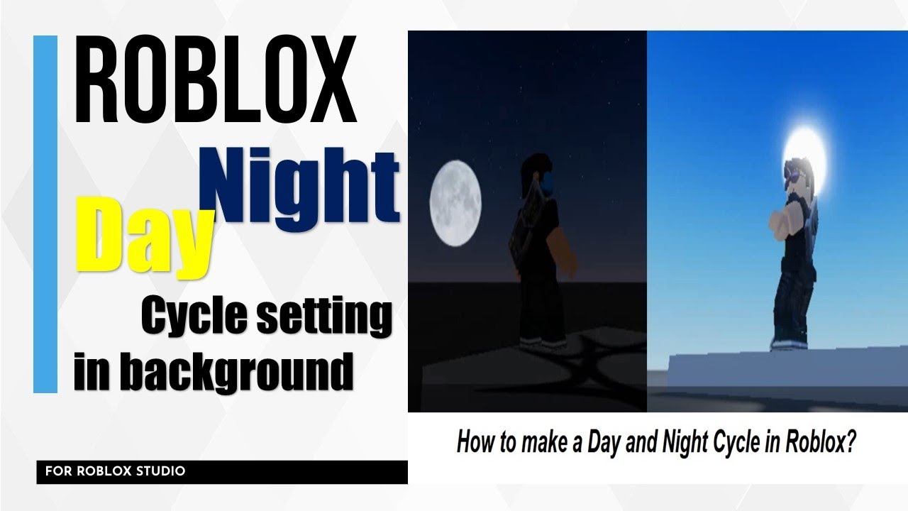 City Game Creation in Roblox Studio - Day and Night Cycle background ...
