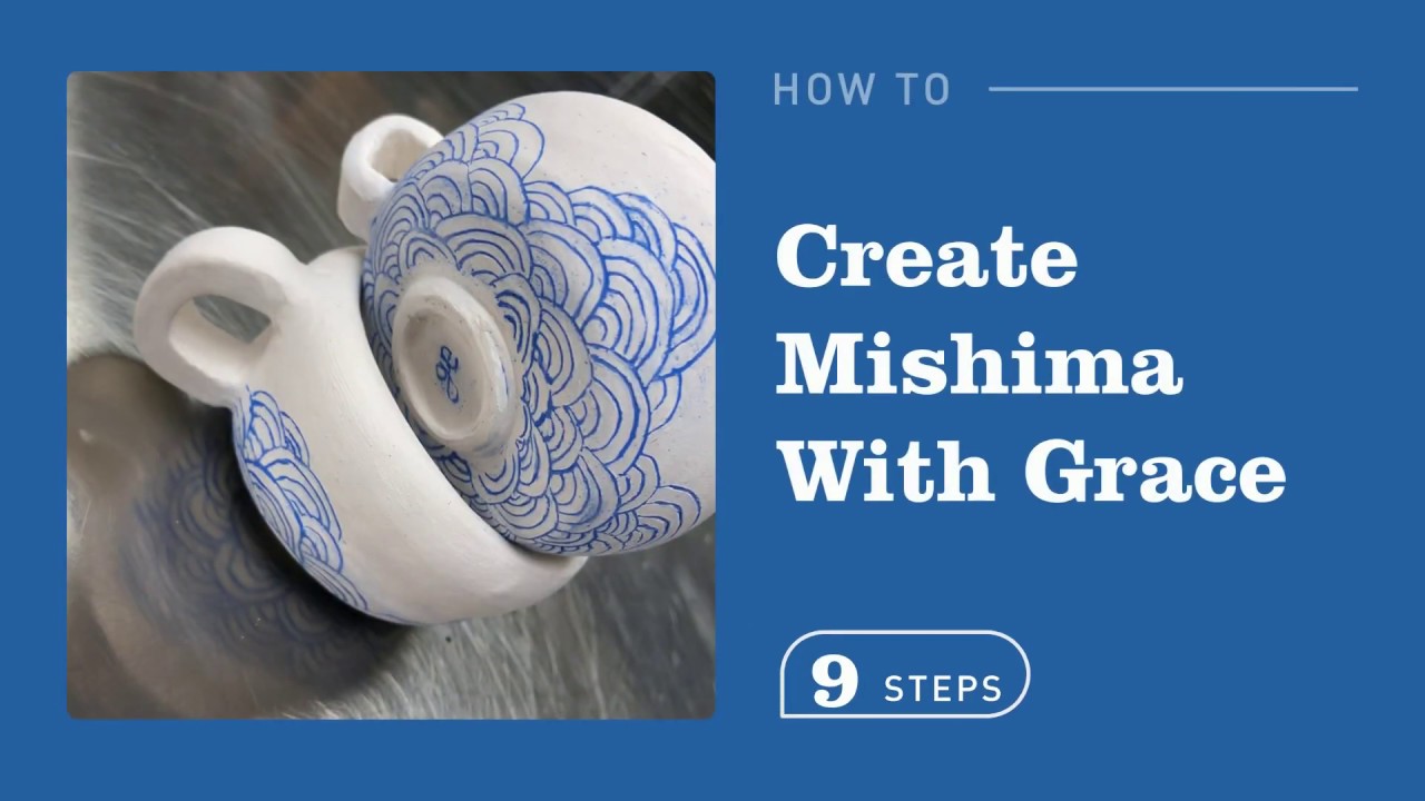 Pottery techniques/Mishima - YouTube