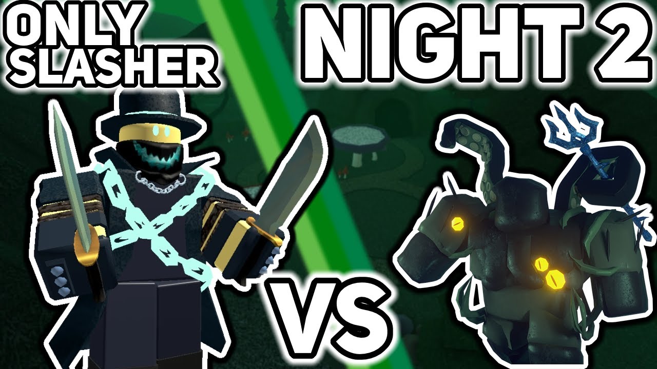 Only Slasher vs Swamp Monster - Night 2 Solar Event - Tower Defense ...