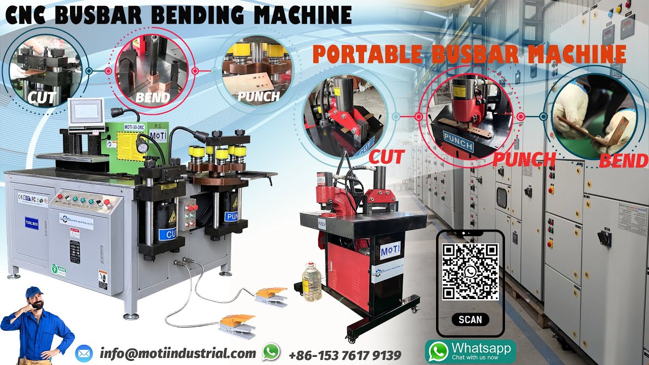 CNC Busbar Bending Machine Portable Busbar Processing Machine - YouTube