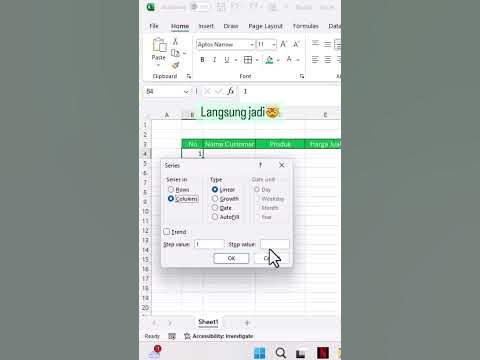 Scroll data di EXCEL #excel #exceltips #exceltricks #tutorexcel #belajarexcel #excelpemula - YouTube