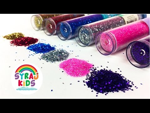 GLITTLER GLUE Spanish Alphabet for Kids | RUTILAR Alfabeto español para niños | Syraj Kids