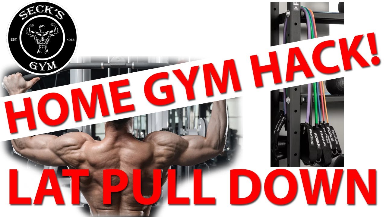 HOME GYM HACK! - Improvised Lat pull down! Power Rack! Tips from Seck’s ...