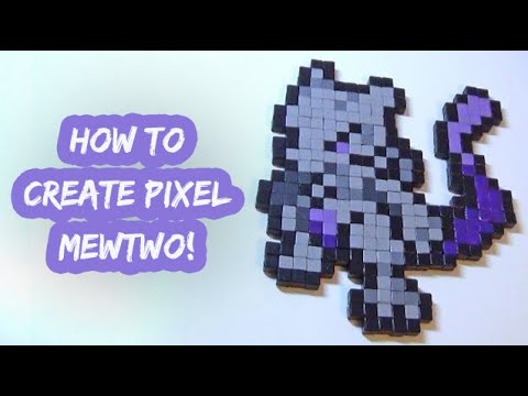 How to create Pixel Mewtwo? DIY Custom Pokemon Pixelart! - YouTube