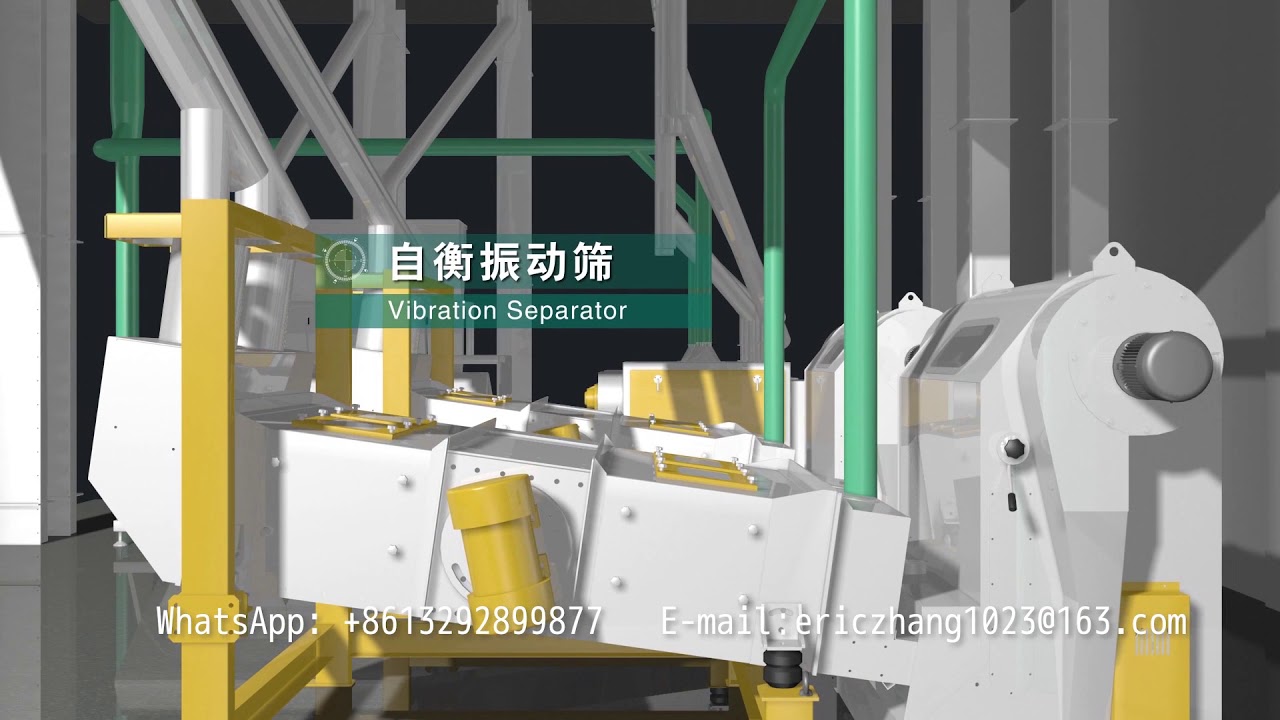 PINGLE 500T24hrs Wheat flour milling machine - YouTube