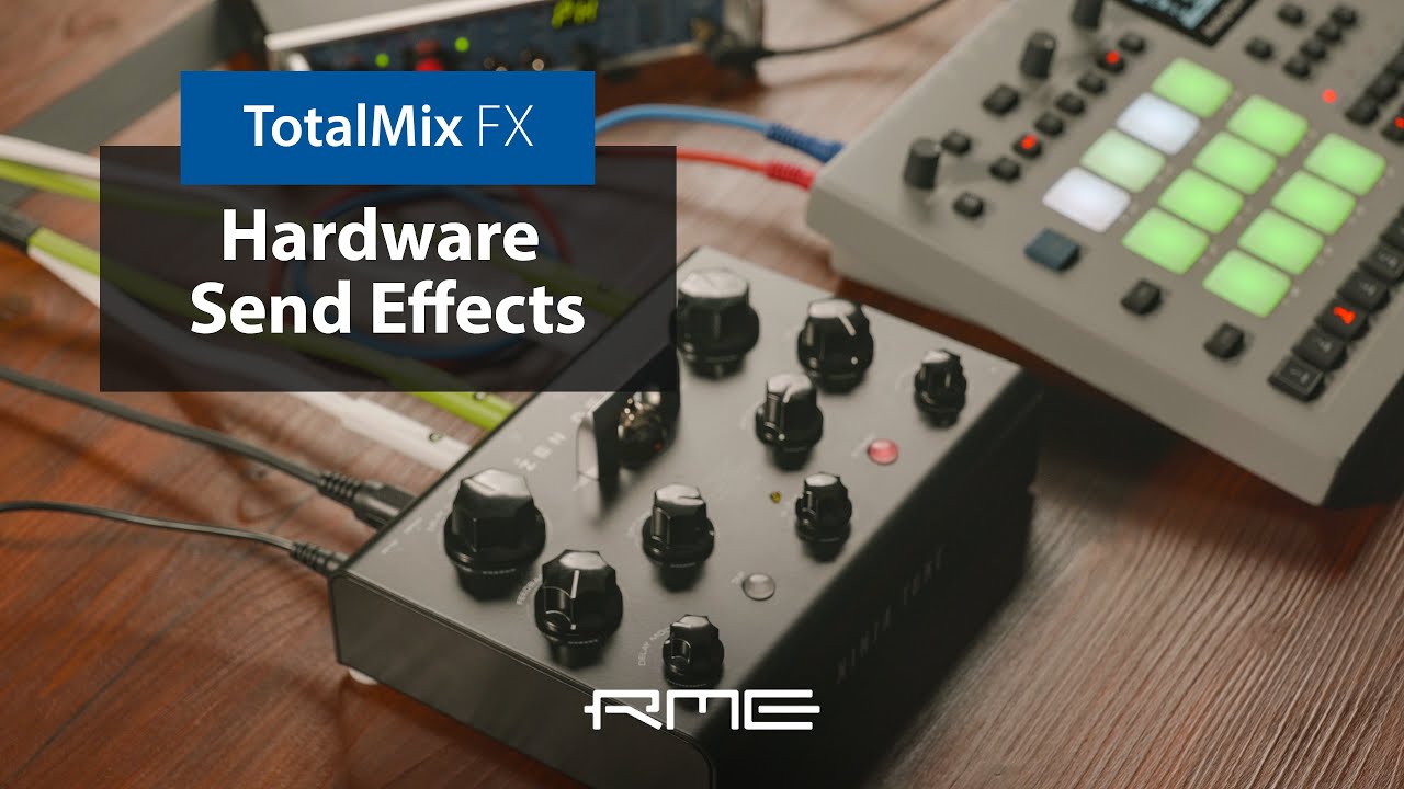 How to use Hardware Send Effects in TotalMix FX - YouTube