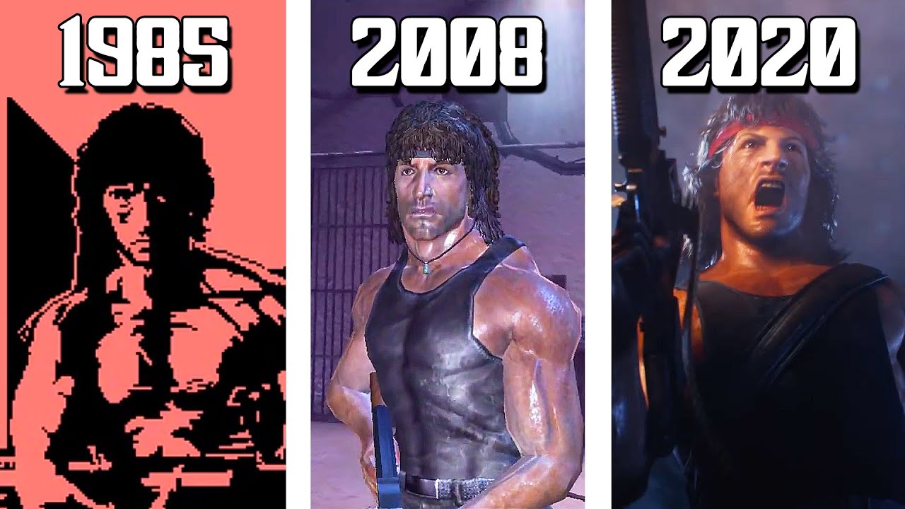The Evolution of Rambo in Video Games! (1985-2020) - YouTube
