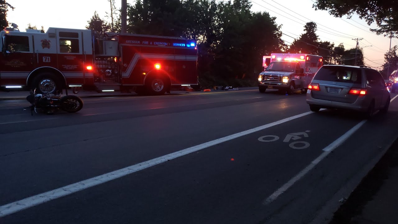 #stringing Injury Motorcycle Collision SE Hogan Rd & SE Palmquist Rd ...