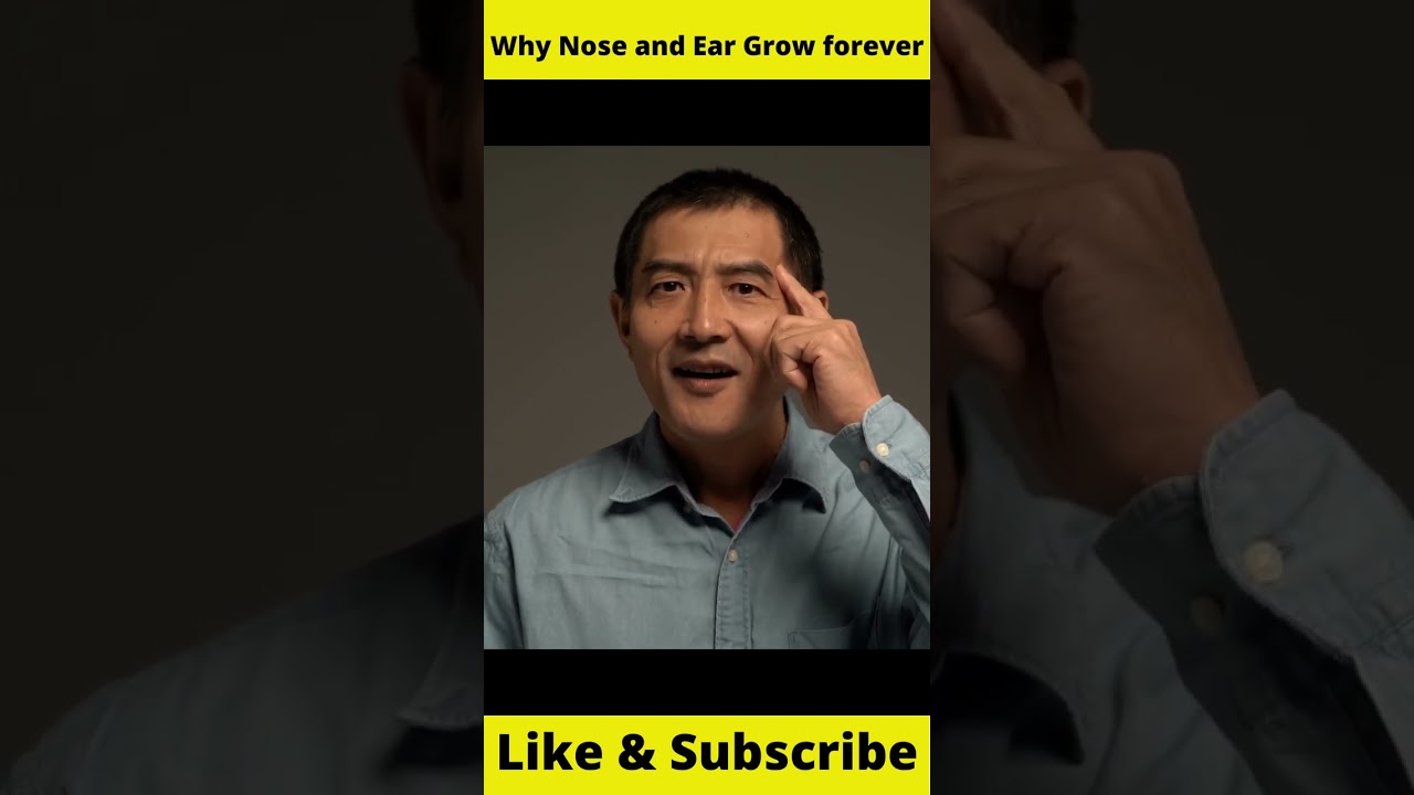 Amazing facts | Why nose and ears keep growing forever #shorts #facts # ...