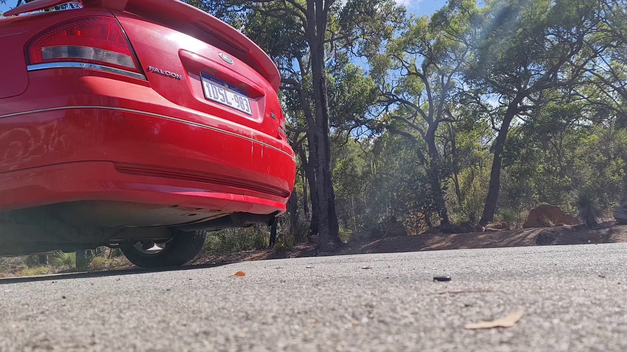 BA Falcon XT - DEA Performance 2.5 inch full exhaust - YouTube