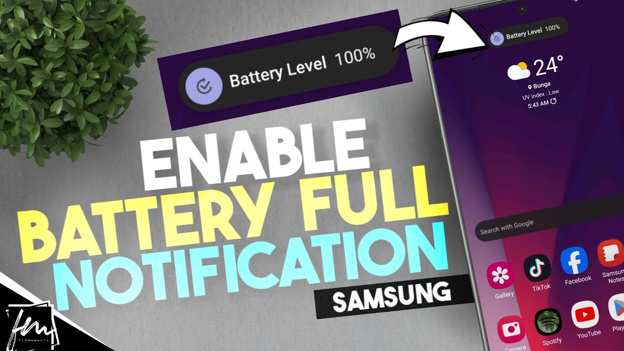 How to turn on Battery full charge voice notification on Samsung (2023 ...