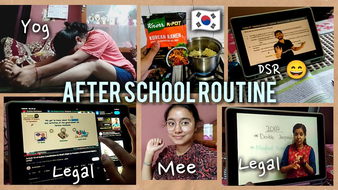 After school routine 📕 + clat aspirant 👩‍⚖️ - YouTube