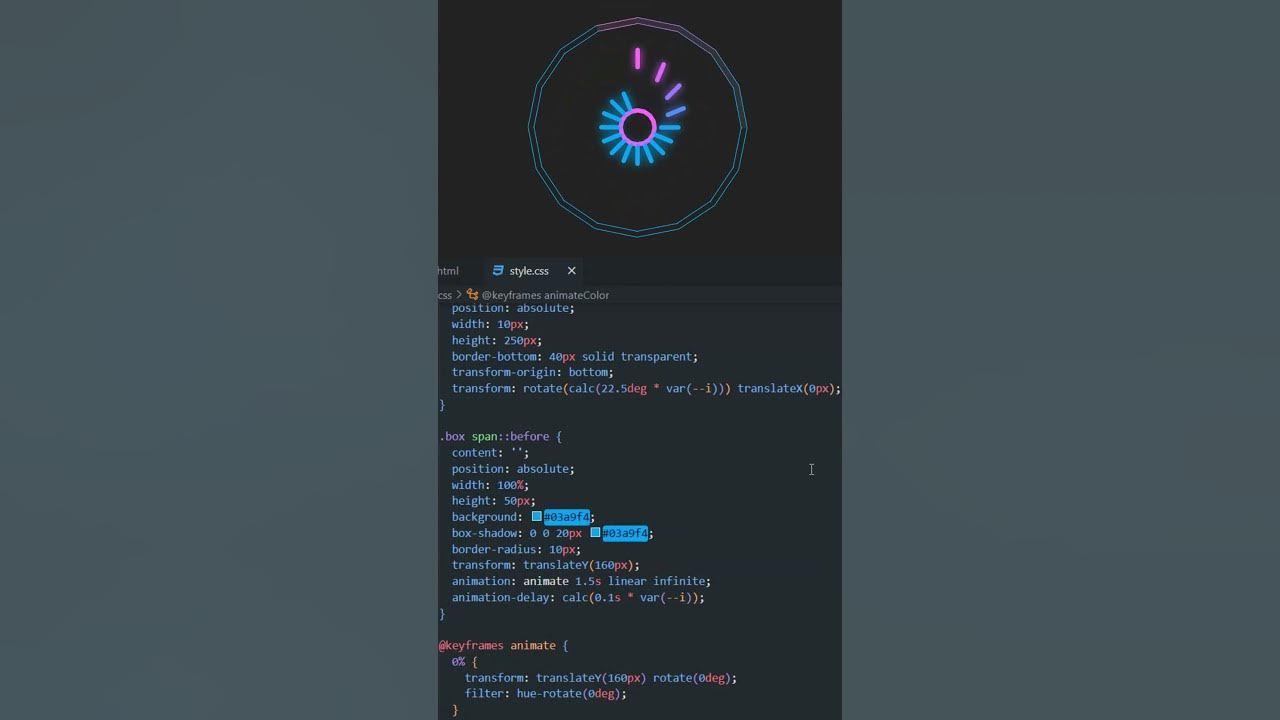 Hiệu ứng chuyển động CSS HTML #shorts #html5 #css #html #htmltutorial #css3 #csstutorialscool ...