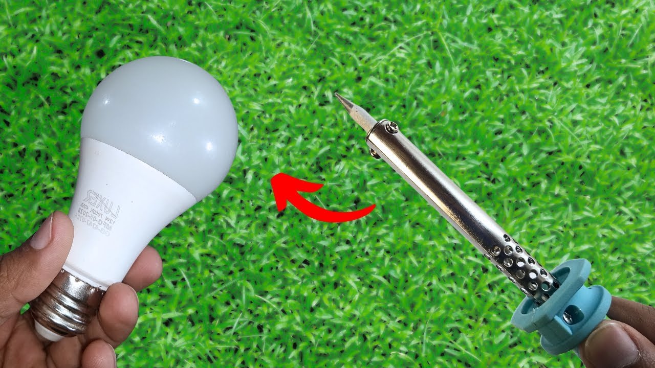Just Put a soldering Iron! Fix Your Burned Out LEDs at Home in 1 minute ...