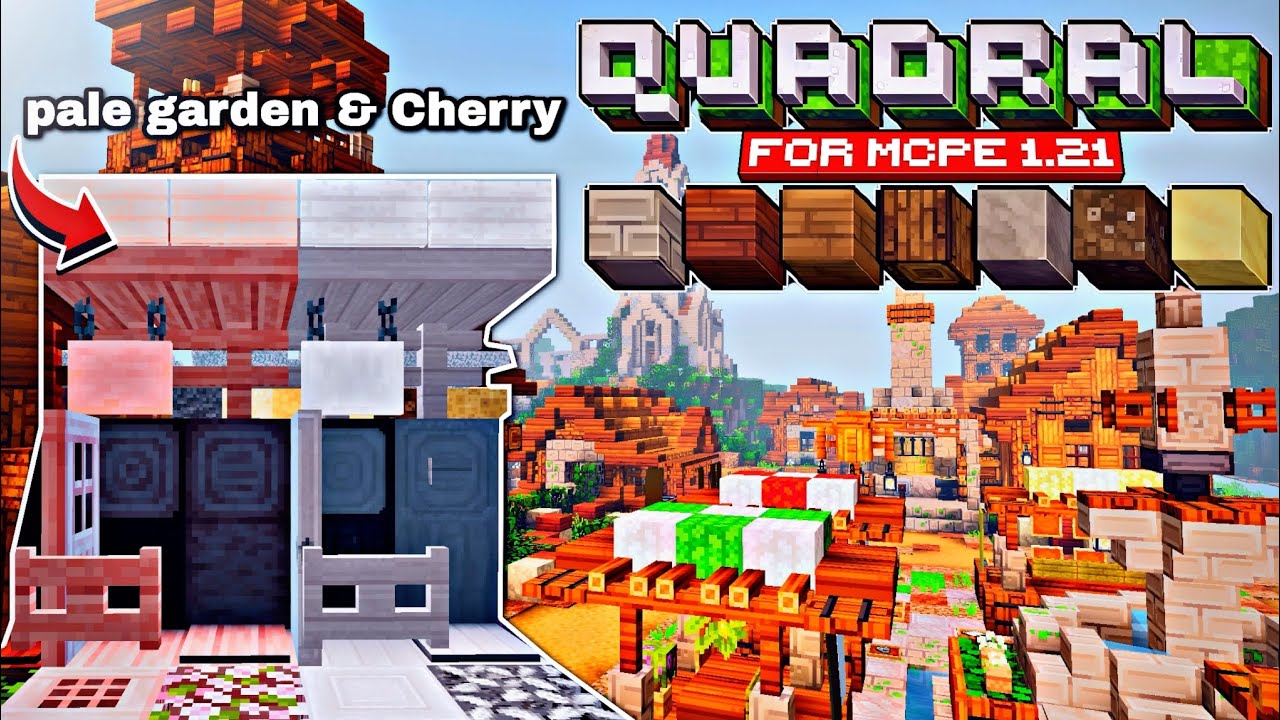 QUADRAL TEXTURE PACK MCPE 1.21|| PALE GARDEN || TEXTURE QUADRAL ...
