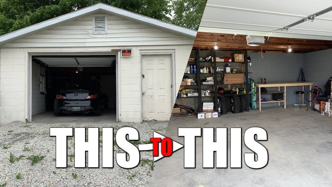 Shop Build #2 | Turning My Crack House Garage Into a Shop! - YouTube