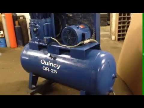 quincy QR-25 Air compressor - YouTube