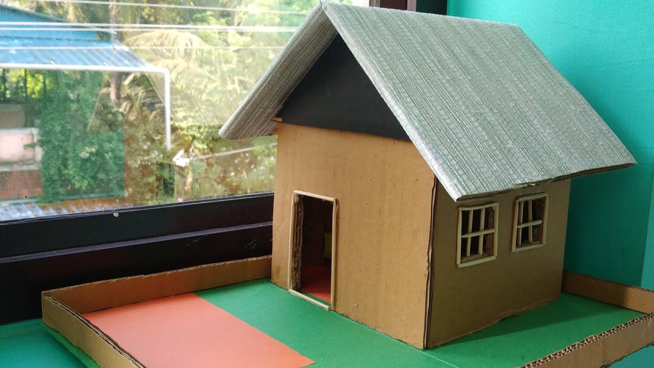 How to make simple hut with cardboard | DIY tutorial | by Craft365🏡 ...