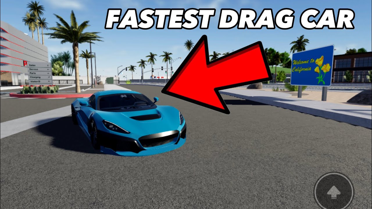 The FASTEST drag race car in Driving Empire! (Rimac Nevera) - YouTube