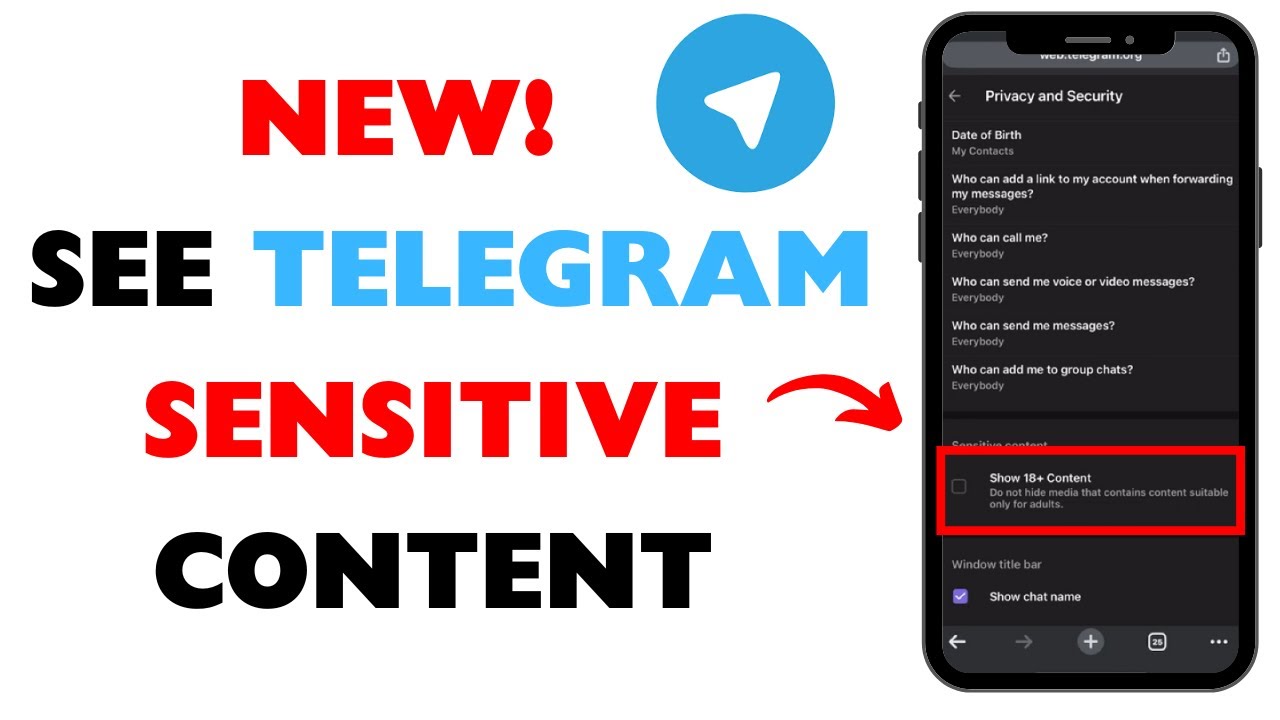 NEW! How To See Telegram Sensitive Content - YouTube