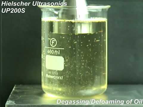 Ultrasonic Degassing and Defoaming of Liquids
