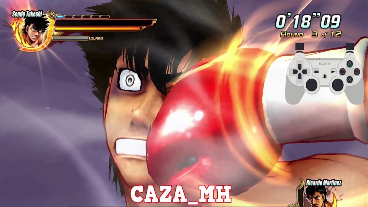 Sendo Takeshi vs Lvl 30 Ricardo Martinez - Hajime No Ippo PS3 Game ...