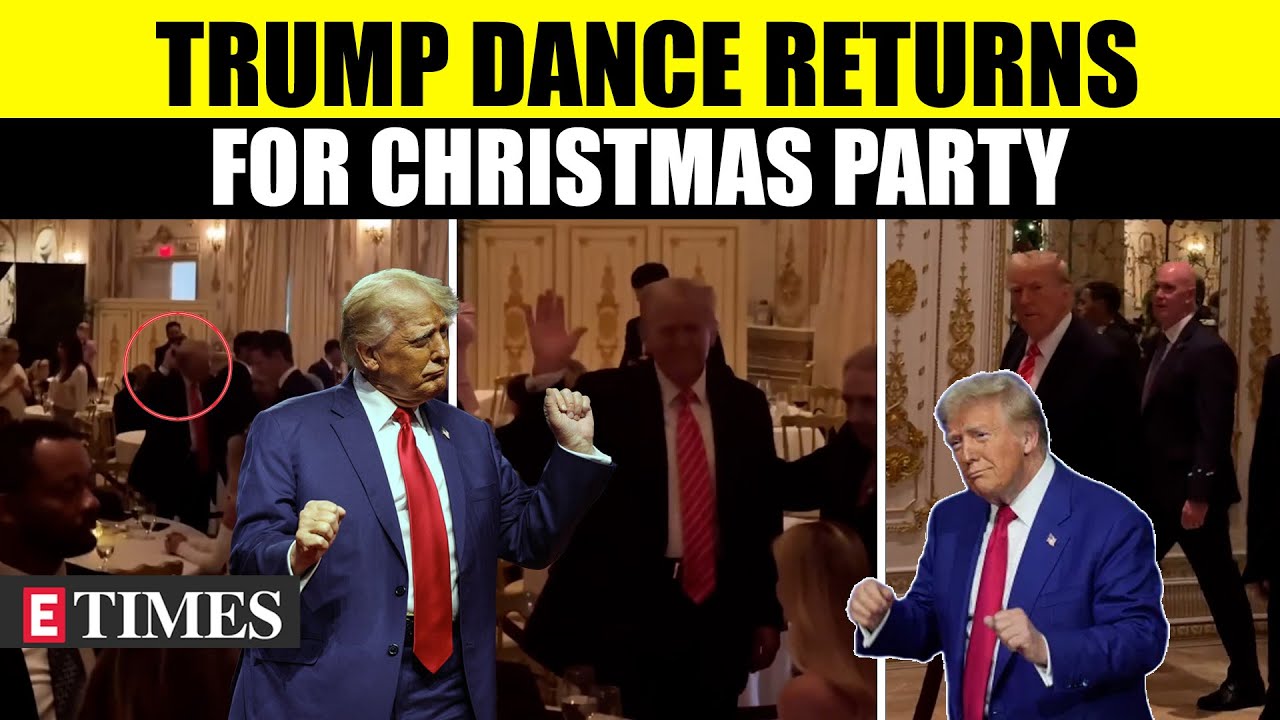 Donald Trump Grooves To 'YMCA' During Christmas Eve Dinner Party At Mar ...