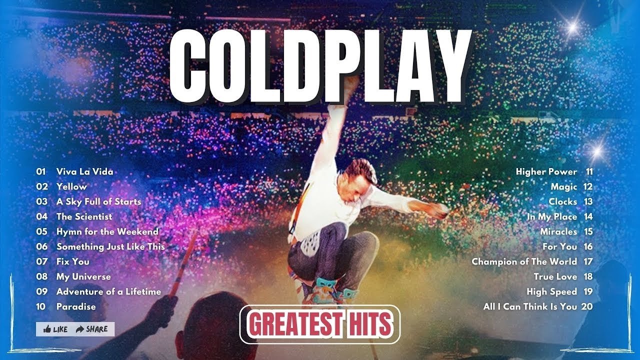 Coldplay Songs Playlist 2024 ~#Coldplay Greatest Hits Full Album - YouTube