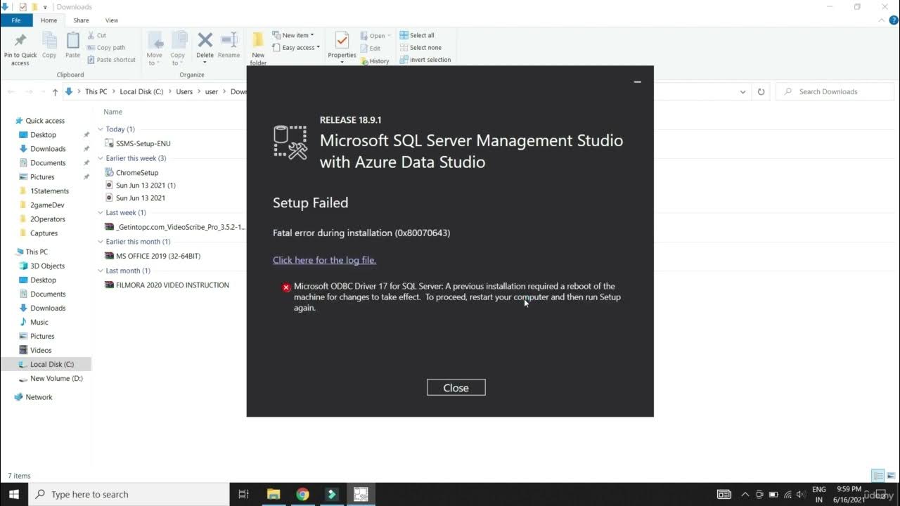 5. Install SSMS | ANGULAR 12 .NET WEB API - YouTube