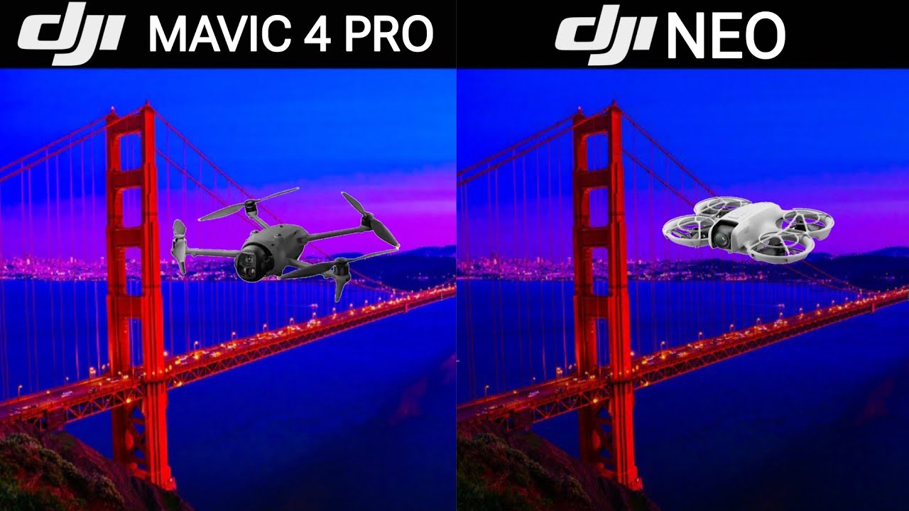 Dji Mavic 4 pro VS Dji Neo Camera test Comparison - YouTube