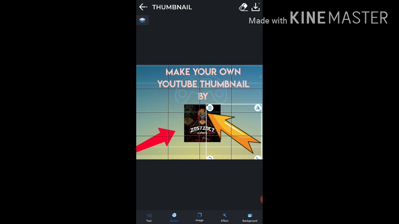 How to make thumbnails. On your android phone#tech week#instinct game ...