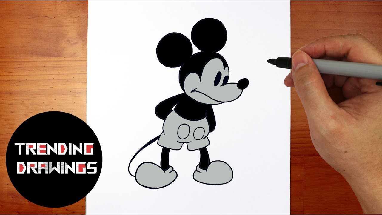 How To Draw FNF MOD Character - Wednesday Infidelity Mouse V2 Easy Step ...