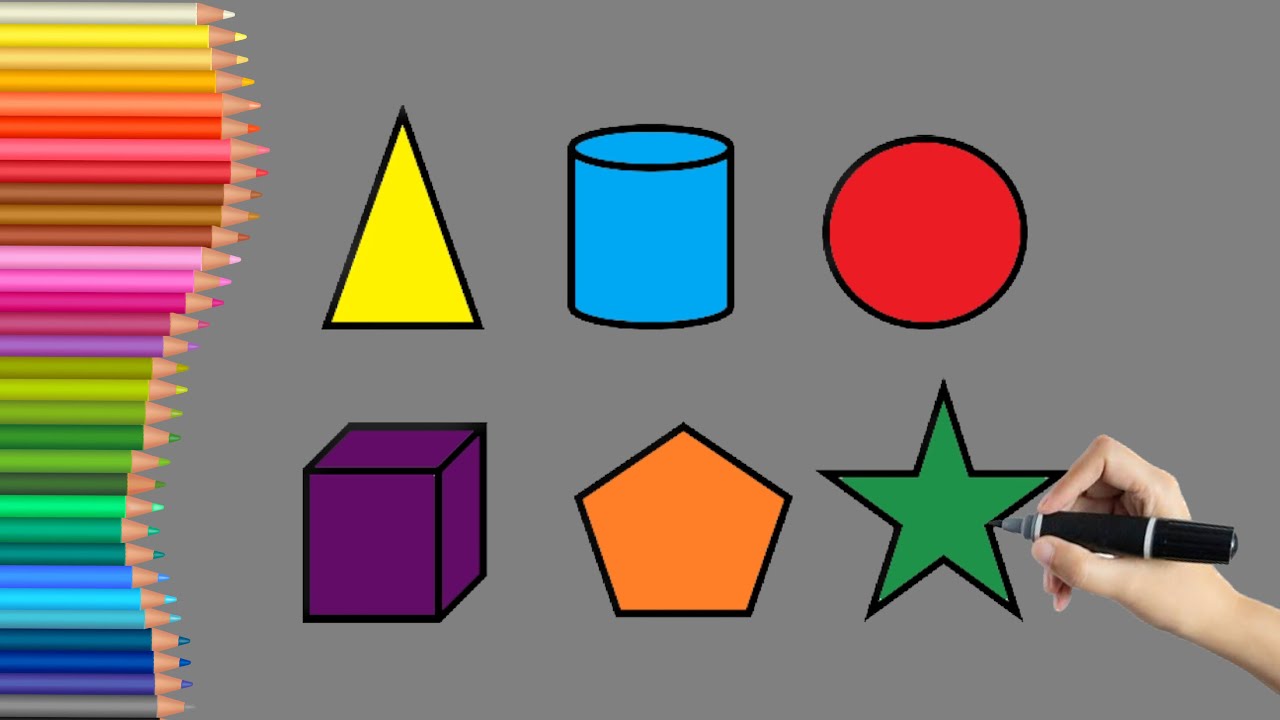 Preschool Learning Videos Let's Learn Geometric - YouTube