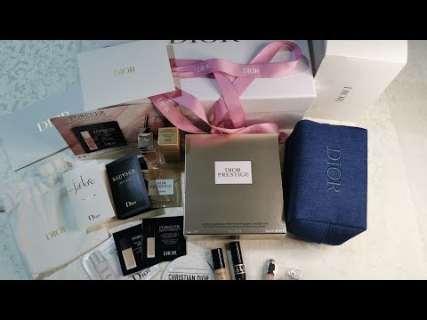 Thank You DIOR Lot of Goodies With Just 1 Purchase Unboxing ASMR Haul ...