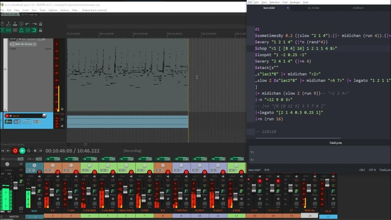 ee tc 230120b p2 . tidalcycles midi - YouTube