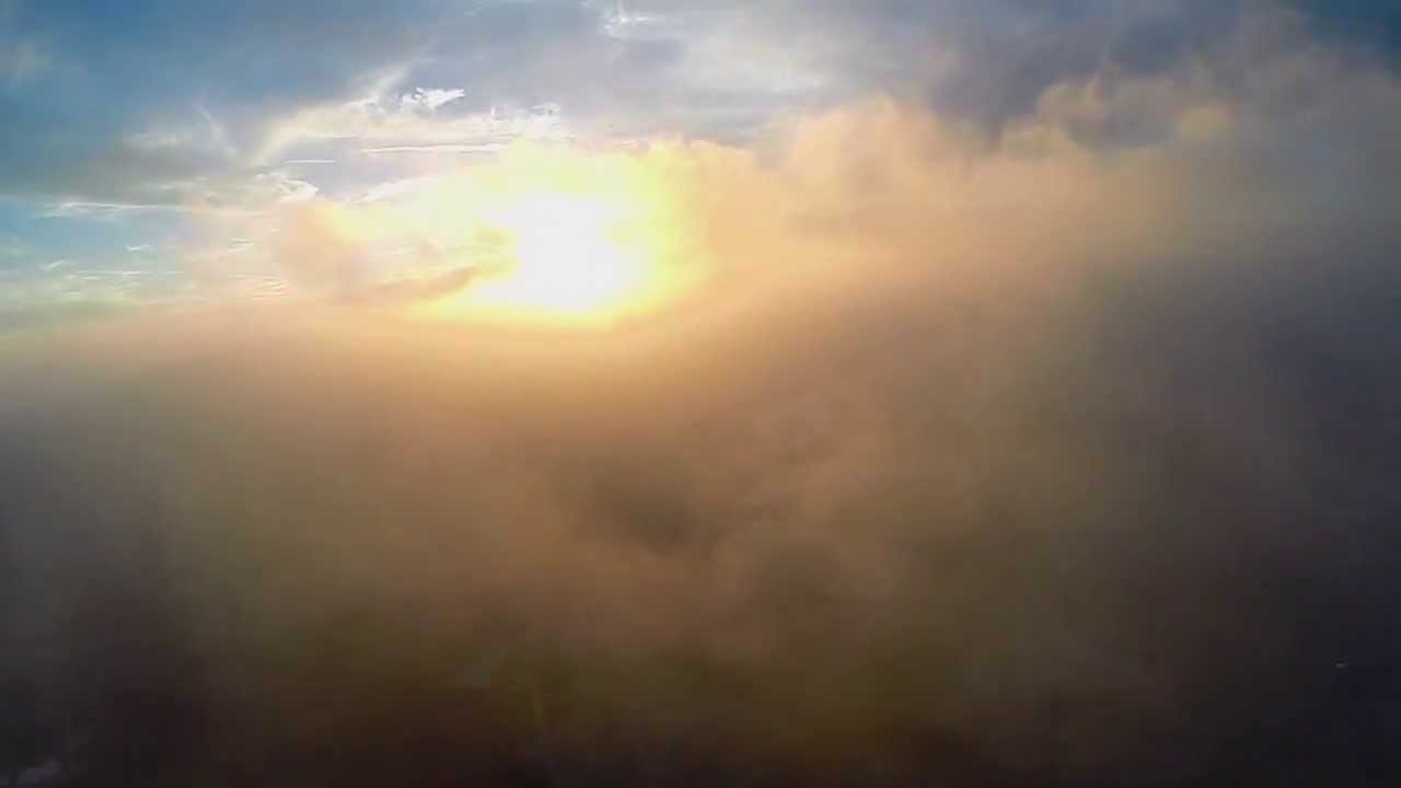 Flying Through Sunset Clouds - YouTube
