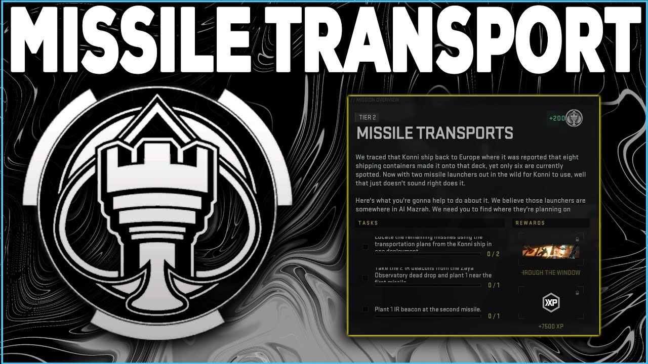 DMZ Missile Transports Mission - Transportation Plans Location and ...