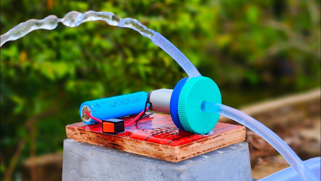 How To Make Mini Water Pump || Diy water pump - YouTube