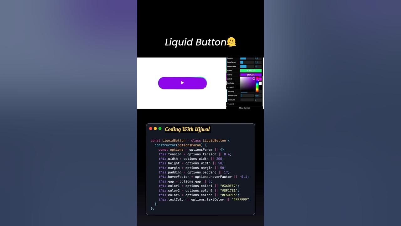 🔥 Create a Stunning Liquid Button with HTML, CSS & JavaScript! - YouTube