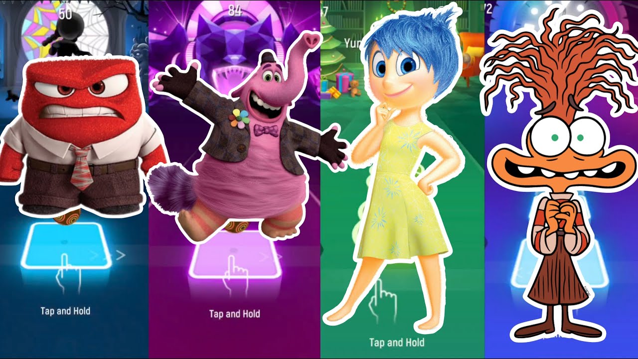 Inside Out characters Anger, Ennui, Joy, anxiety confin dance - YouTube