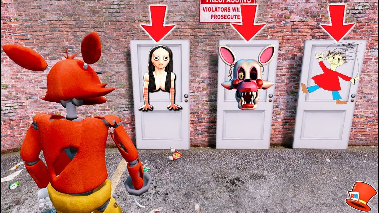 FOXY'S MYSTERY DOOR DATE! 2018 (GTA 5 Mods FNAF RedHatter) - YouTube