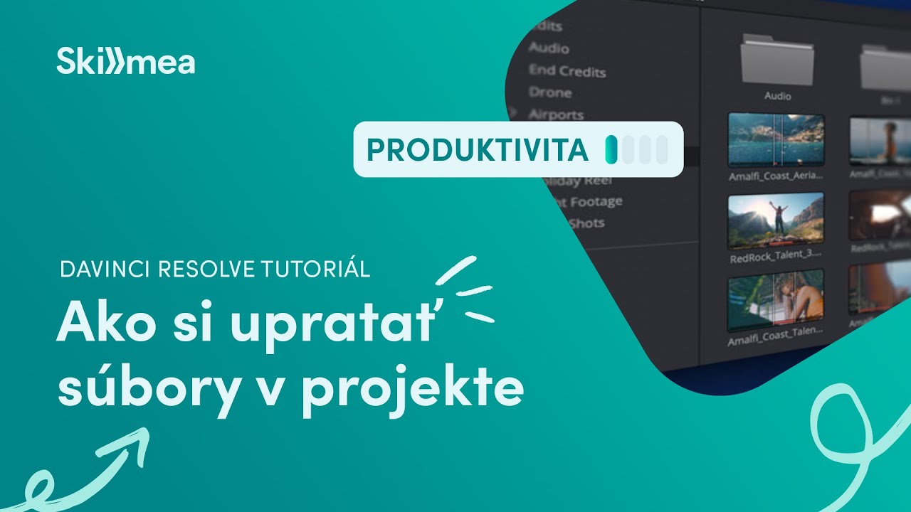 Tipy na organizovanie súborov v projekte (DaVinci Resolve tutoriál) | Skillmea - YouTube