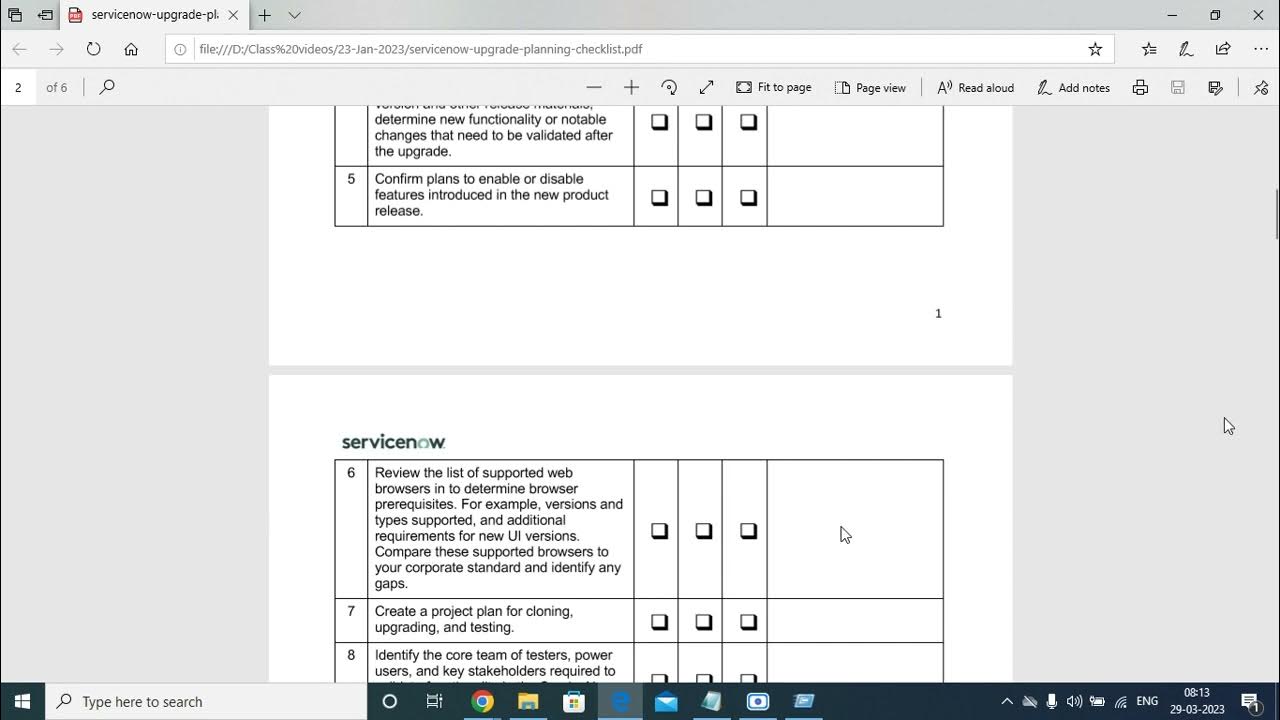 ServiceNow Upgrade Checklist YouTube servicenow-upgrade-checklist-youtube